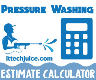 Pressure washing estimate calculator